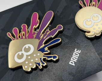 Splatoon TRANS Pride Pins Squid Octo - Etsy