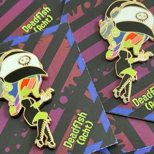 SIDE ORDER Dedf1sh Keychain /pin -JELLETON Swarming Languendo Pin - Etsy