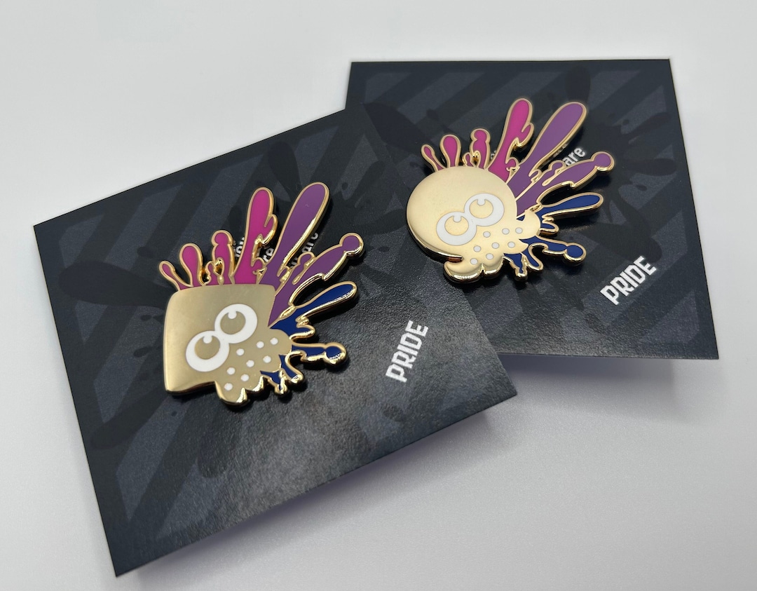 Splatoon BI Pins Squid Octo - Etsy
