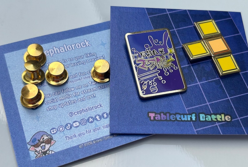 Splatoon TABLETURF BATTLE Pins - Etsy