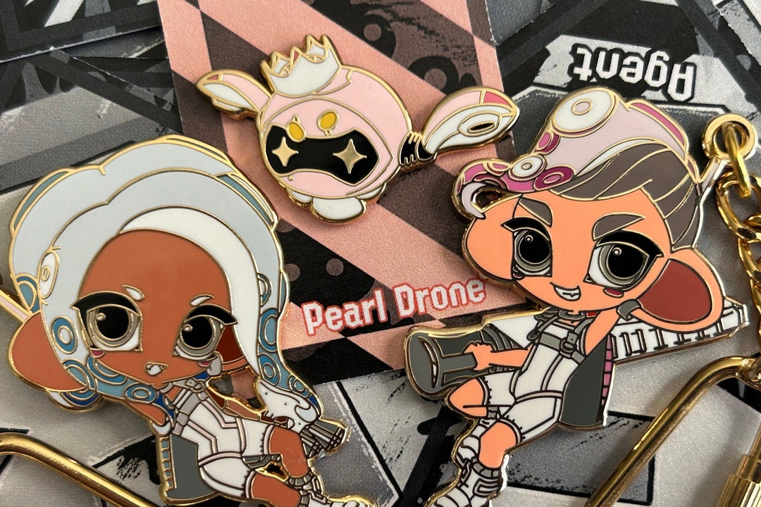 SIDE ORDER Agent 8 Keychain - Pearl Drone Pin - Etsy