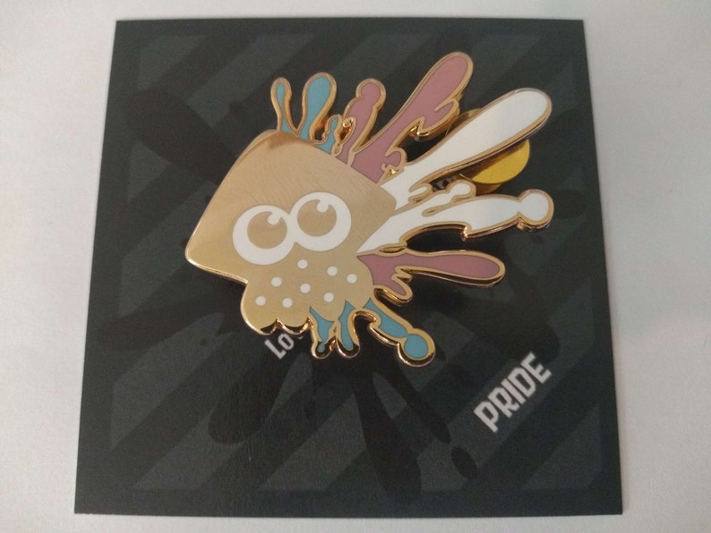 Splatoon TRANS Pride Pins Squid Octo - Etsy