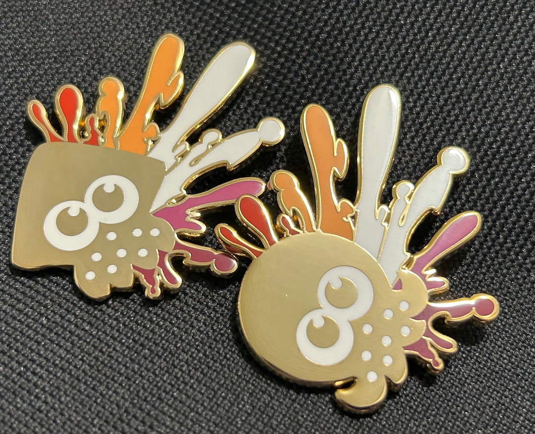 Splatoon Lesbian Pins Squid Octo - Etsy