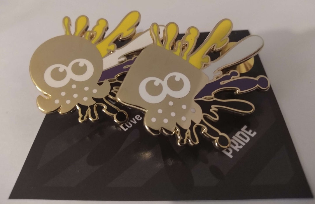 Splatoon Non Binary Pins Squid Octo - Etsy