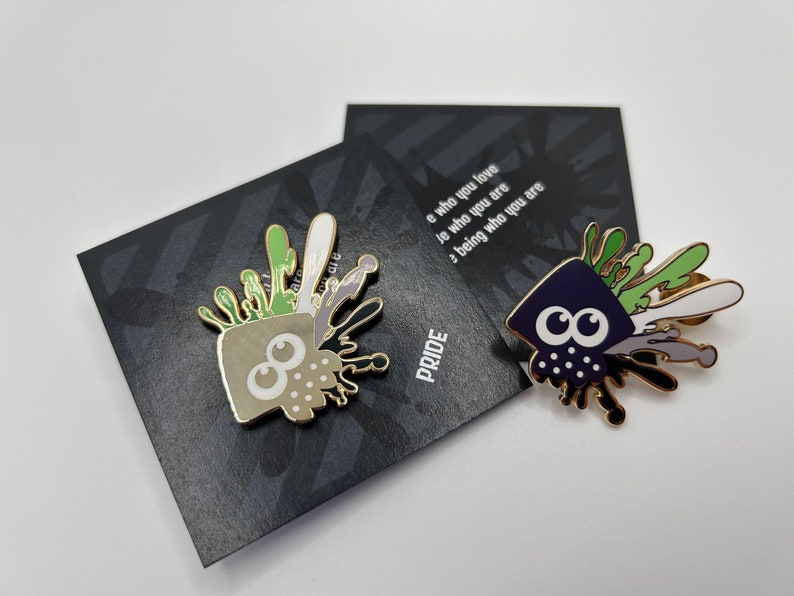 Splatoon ARO Pins Squid Octo - Etsy