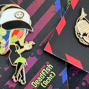 SIDE ORDER Dedf1sh Keychain /pin -JELLETON Swarming Languendo Pin - Etsy