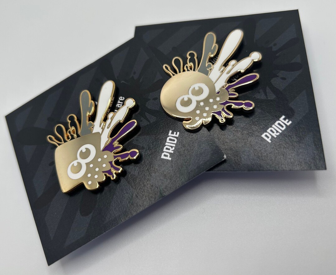 Splatoon ACE Pins Squid Octo - Etsy