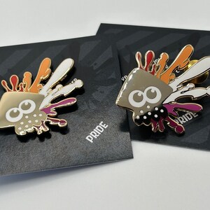 Splatoon Lesbian Pins Squid Octo - Etsy