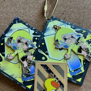 AGENT 4, PIN/KEYCHAIN - Mini Zapfish Splatoon 2 - Etsy