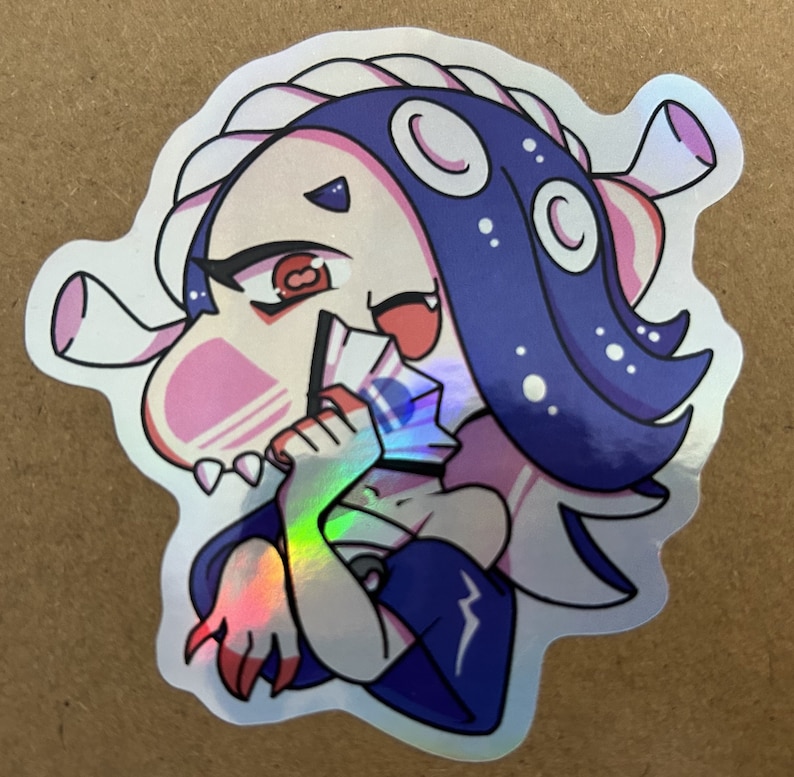 IDOL STICKER SET (7 Pcs) Splatoon Idols Vinyl Holographic Stickers - Etsy