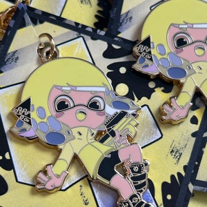 AGENT 4, PIN/KEYCHAIN - Mini Zapfish Splatoon 2 - Etsy