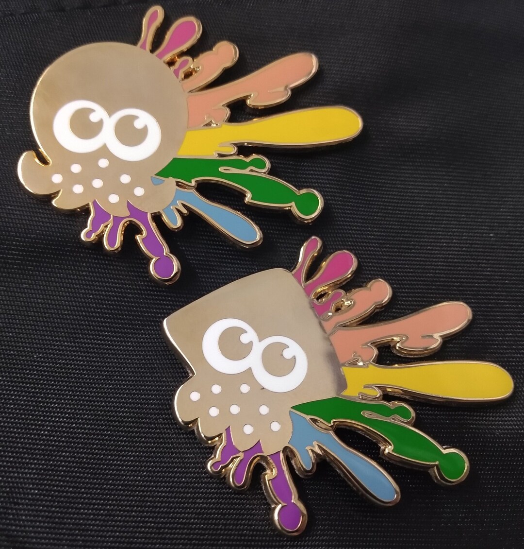 Splatoon Pride Pins Squid Octo - Etsy
