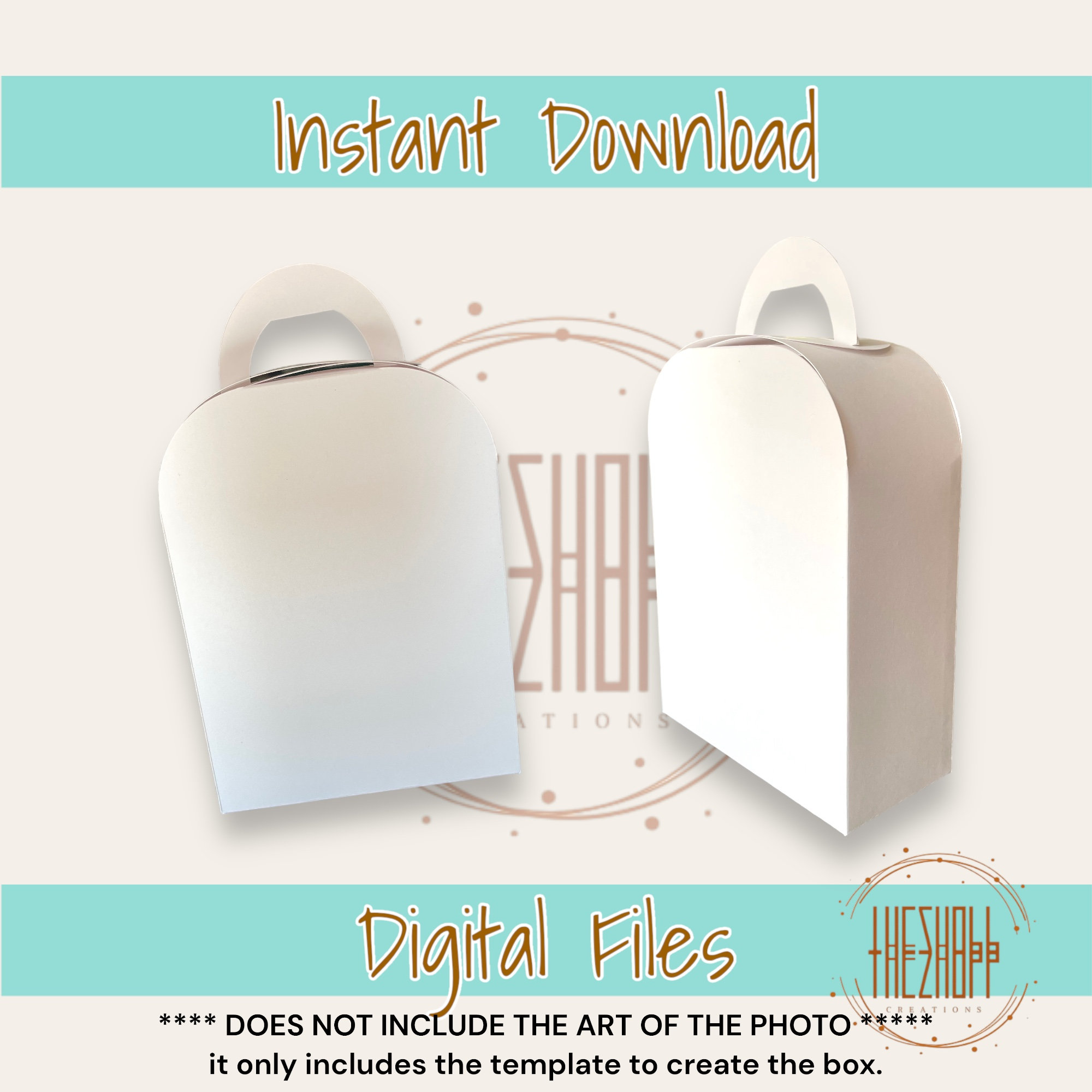 Suitcase Box Template | Purse Favor Box Digital File for Cricut and ...