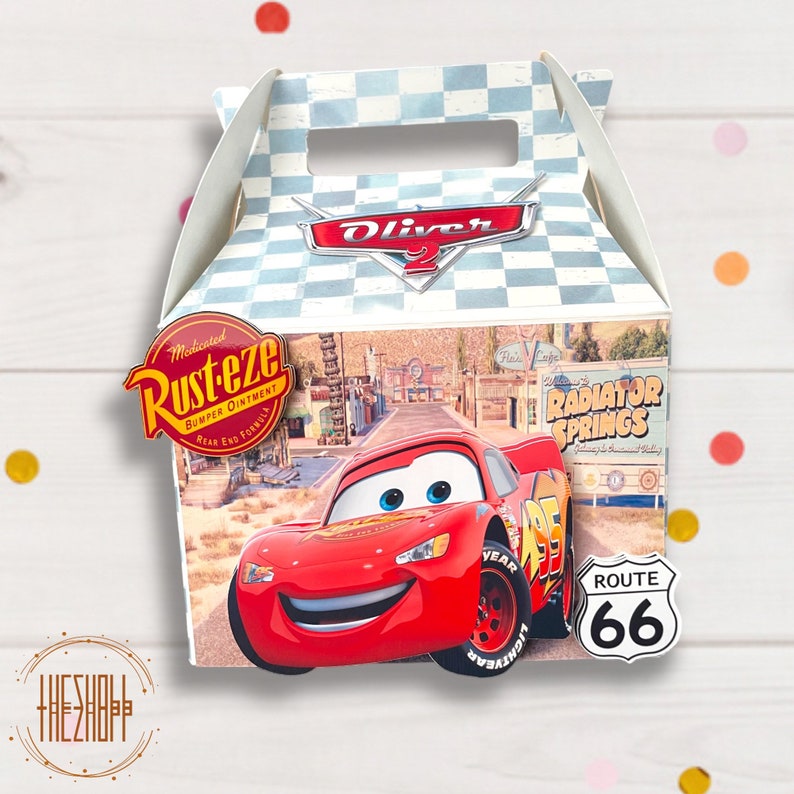 Cars Favor Boxes | Cars Party Favors | Cars Birthday Boy | Cars Party ...
