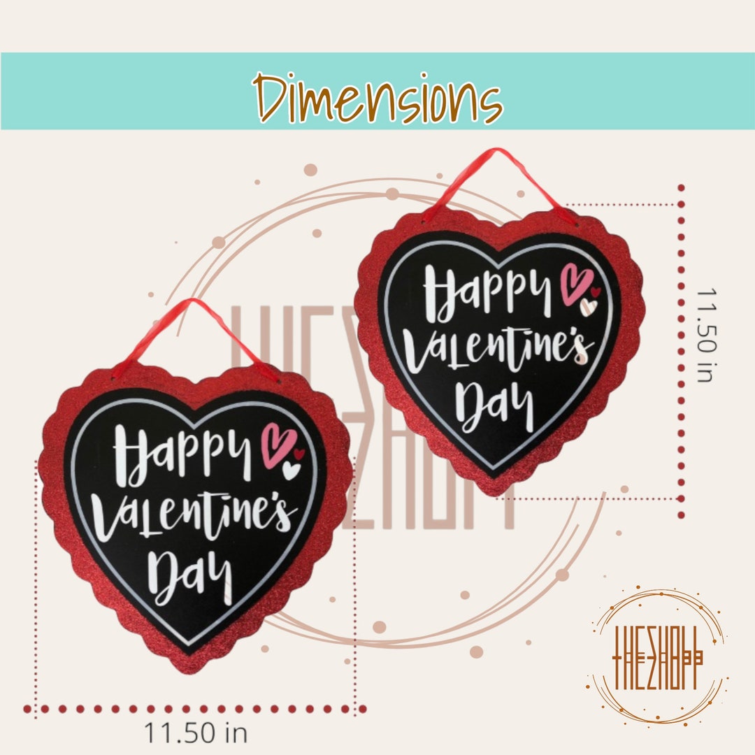 Valentine Sign Valentines Day Decorations Valentines Wall Decor ...