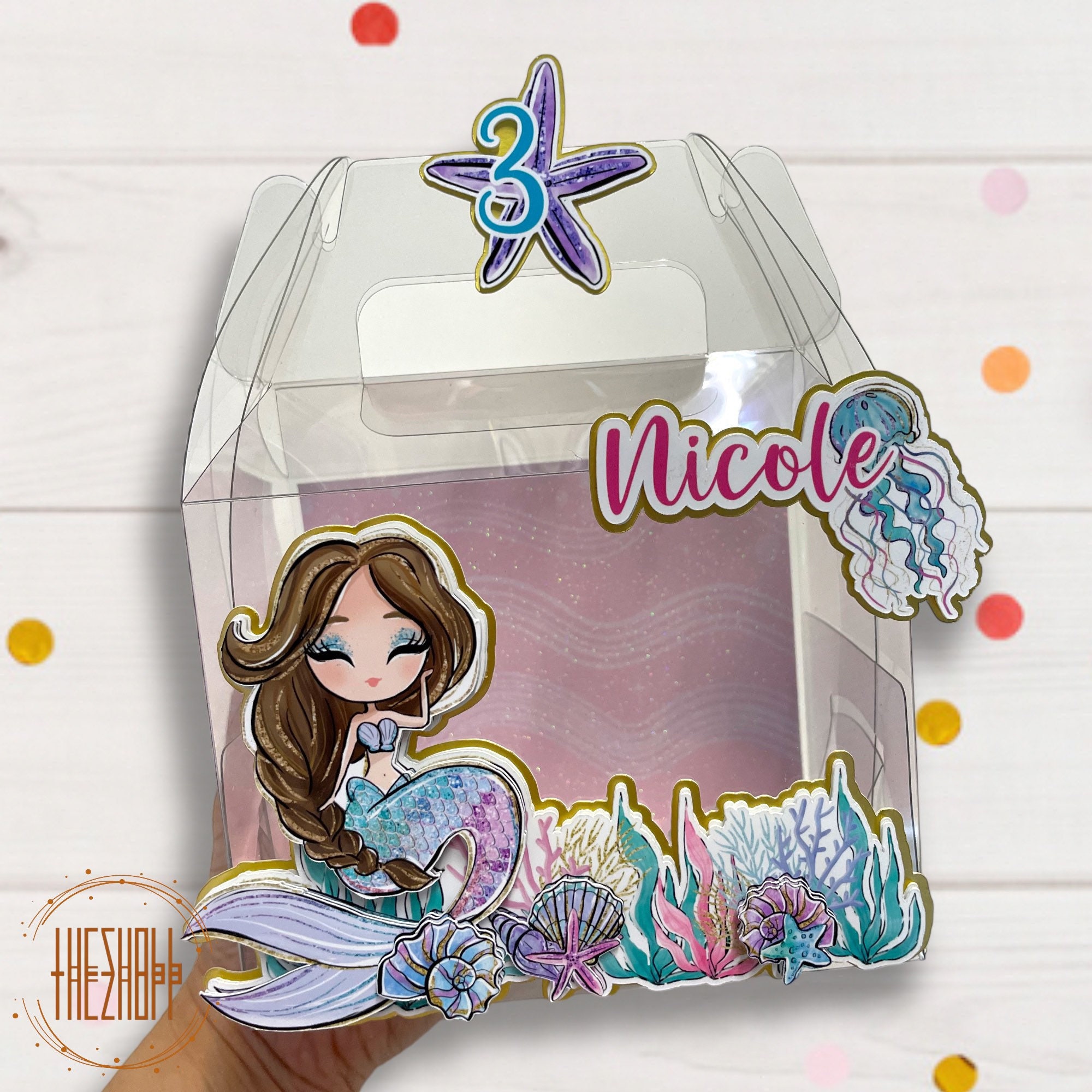 Mermaid Favor Boxes Mermaid Party Favors Mermaid Birthday - Etsy