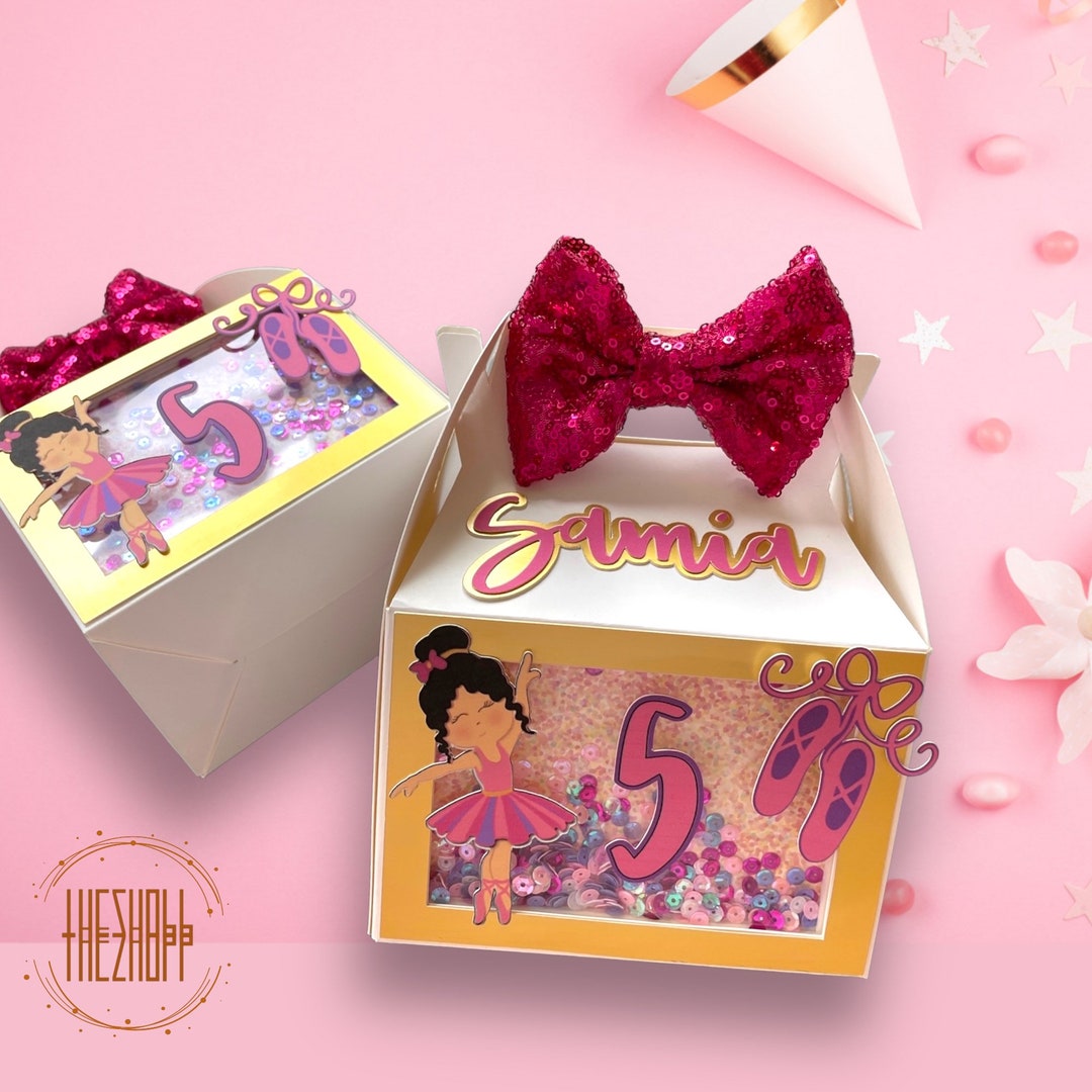 Ballerina Shaker Boxes Ballerina Party Favors Ballerina Birthday Girl ...