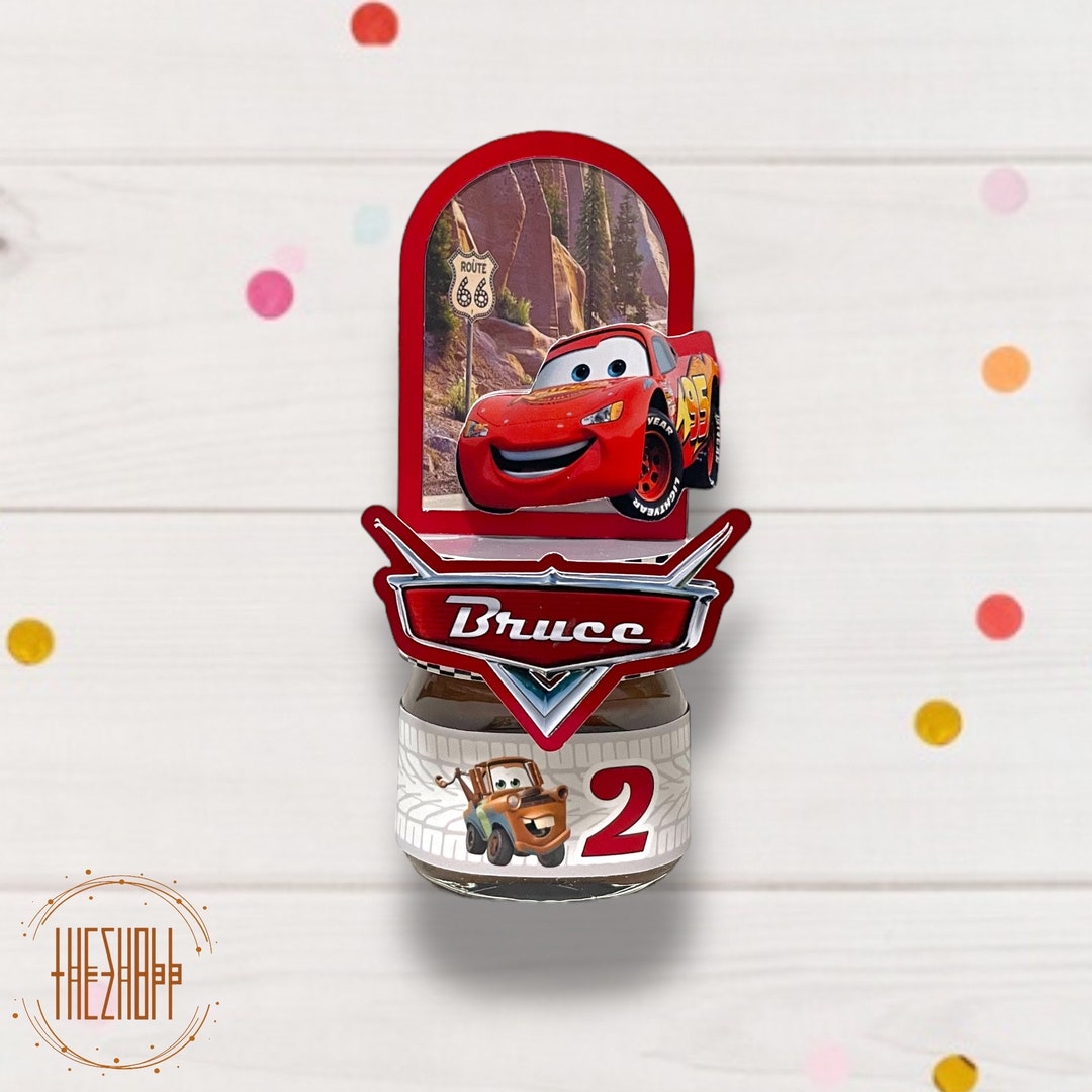 Cars Mini Nutella | Cars Party Favors | Cars Birthday Girl | Cars Party ...