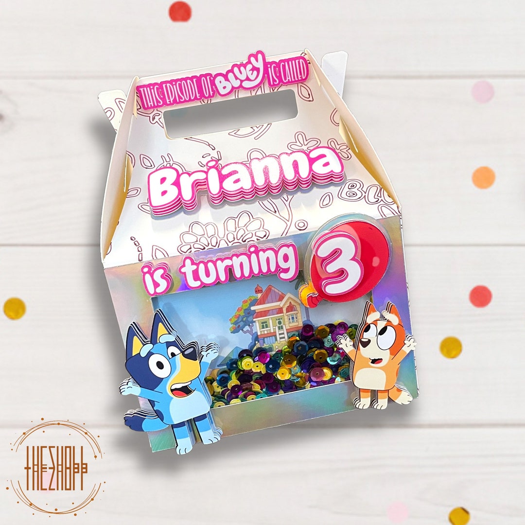 Blue Shaker Boxes | Blue Party Favors | Blue Birthday Girl | Blue Party ...