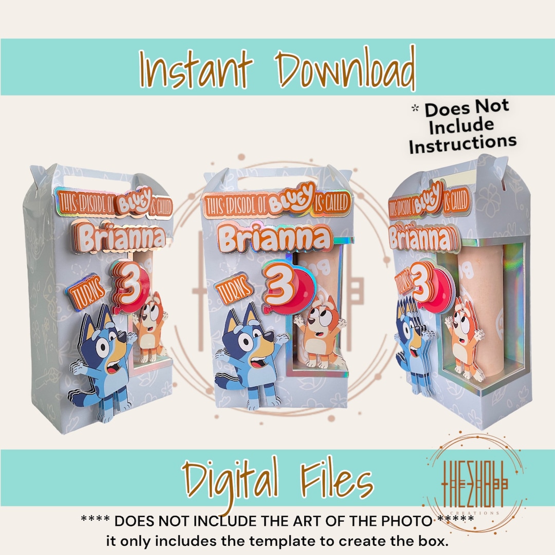 MM Box Template | Favor Box Digital File for Cricut and Silhouette ...