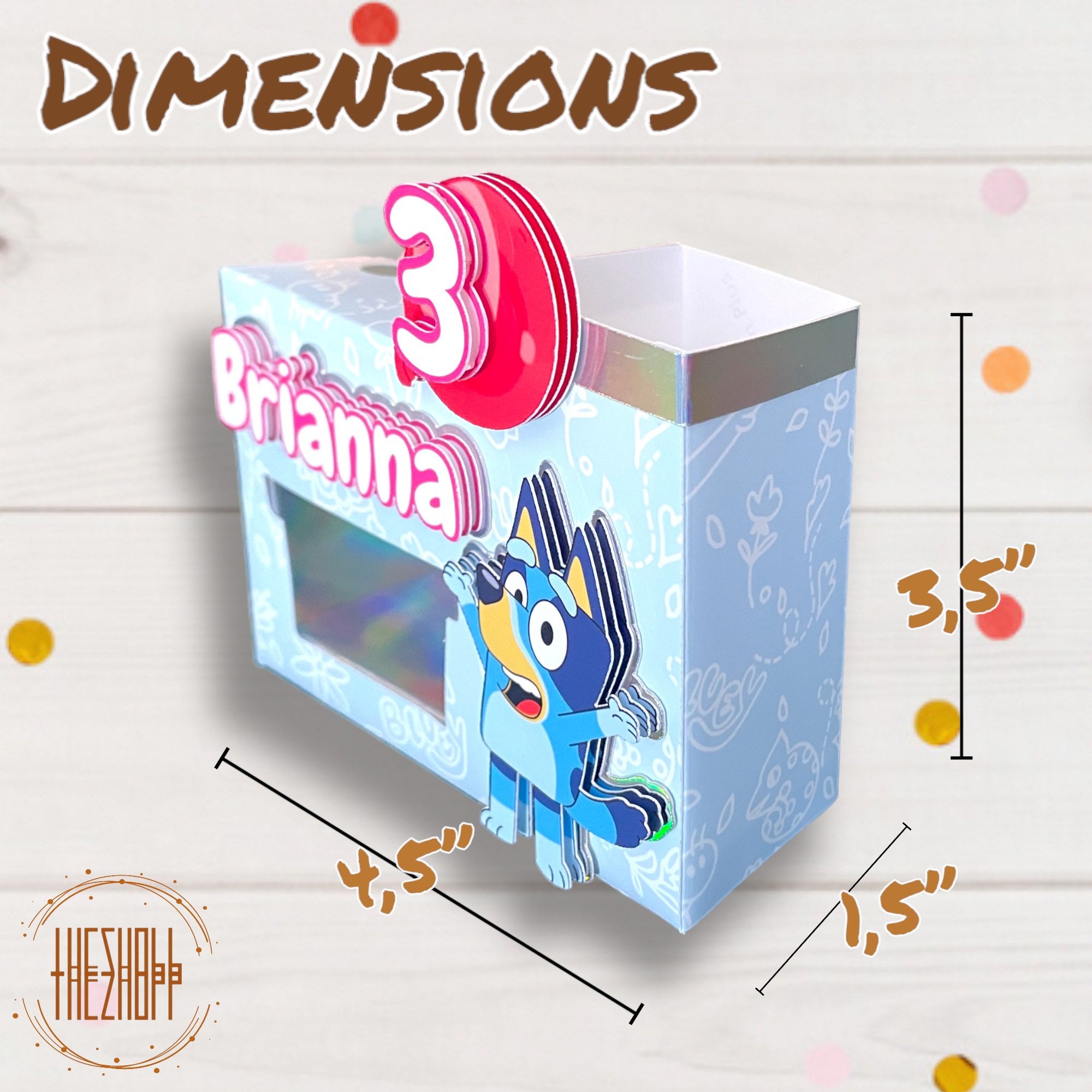 Bluey Play Doh Favor Boxes Bluey Party Favors Bluey - Etsy Finland