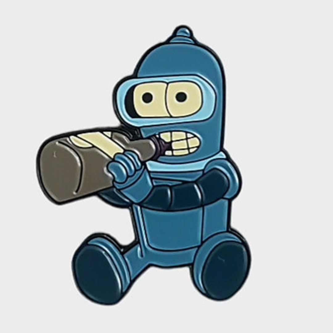 BABY BENDER, Enamel Pin, Futurama, Adult Swim Cartoon, Leela, Zoidberg ...