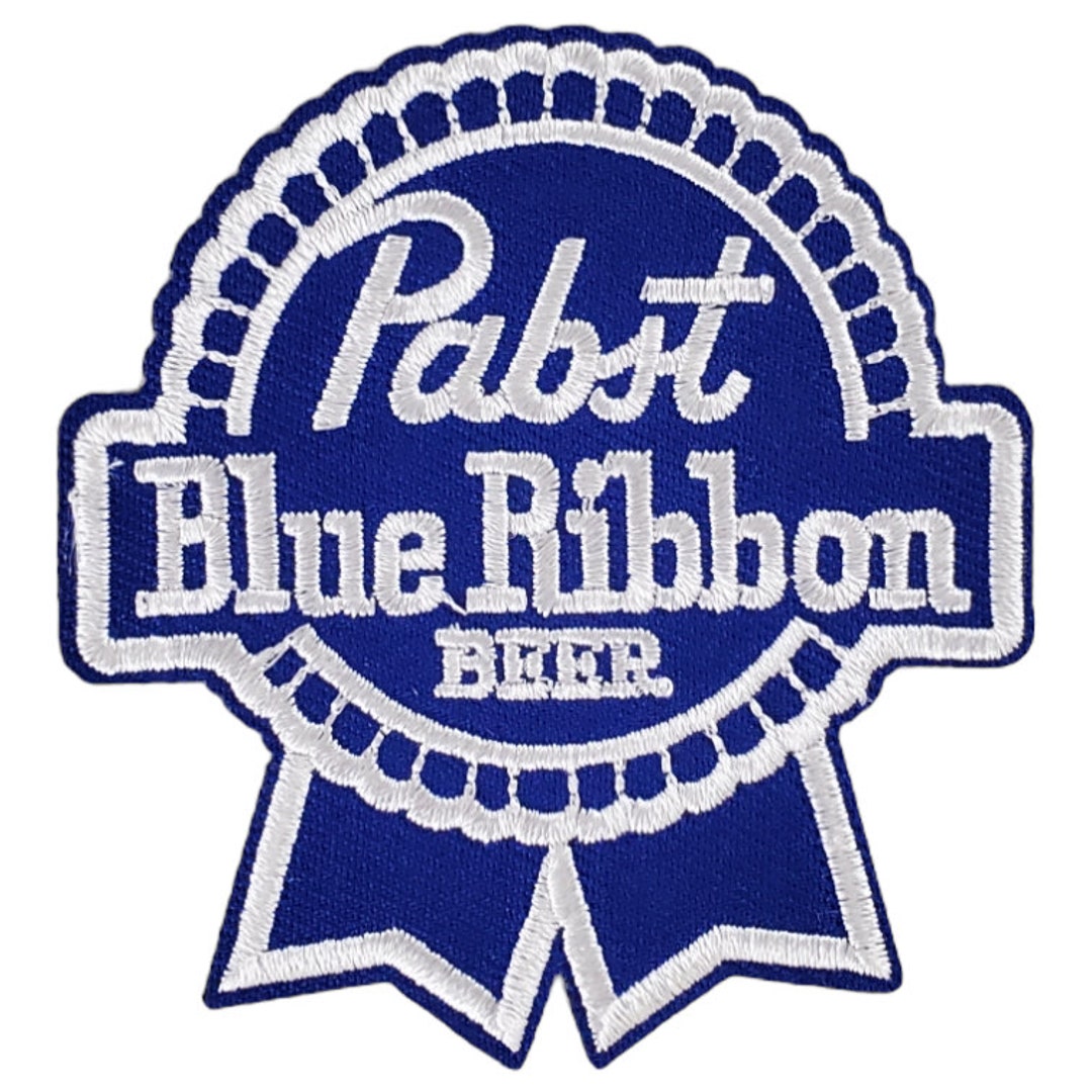 Pabst Blue Ribbon Embroidered Patch, PBR Beer, Milwaukee, American ...