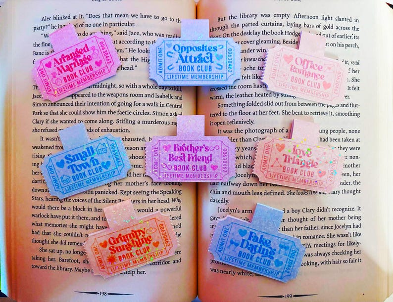 Book Trope Magnetic Bookmarks | Handmade | Book Lover Gift | Bookish ...