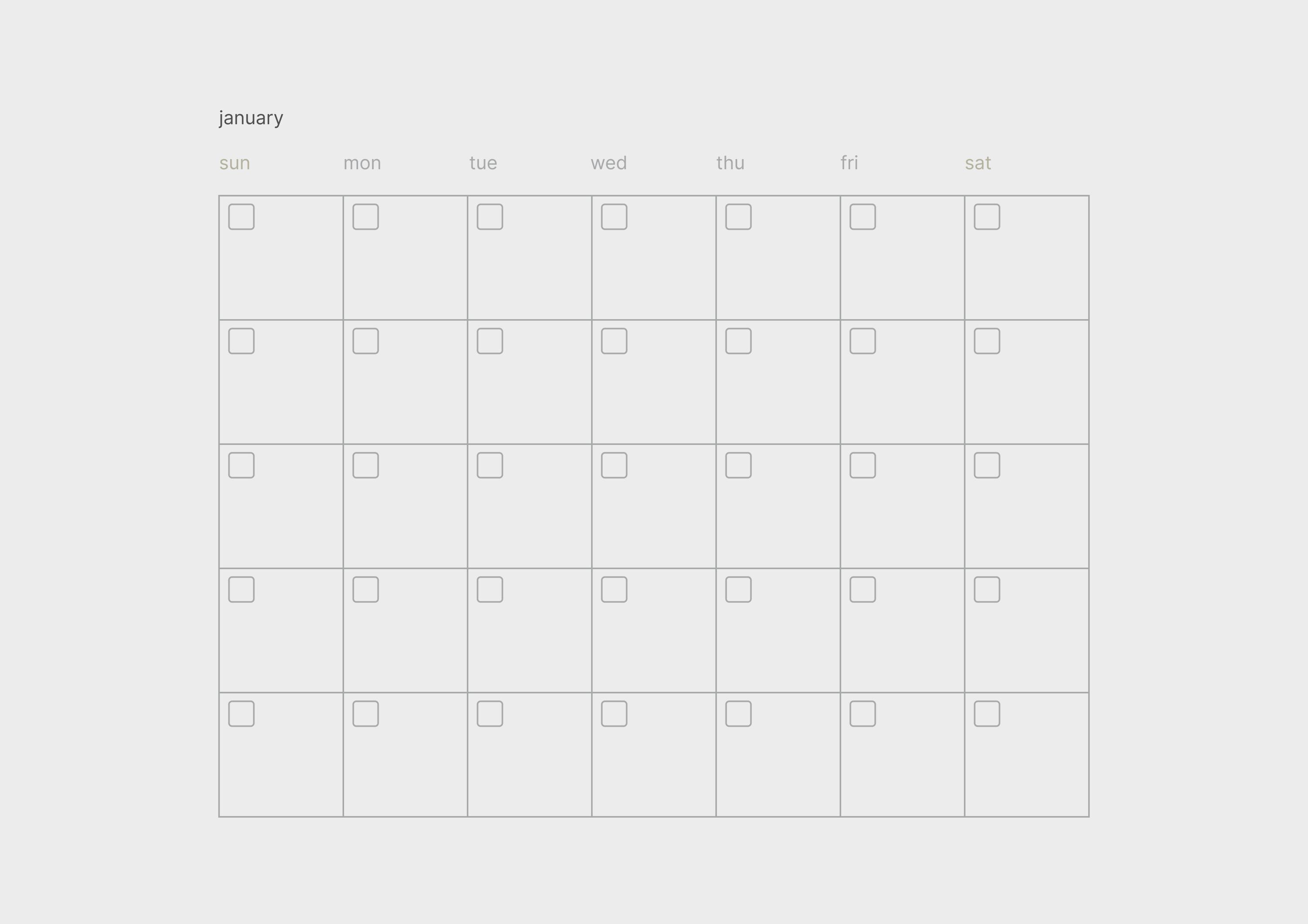 Undated Minimalist Calendar Bundle | 12-month Planner | Neutral Color ...