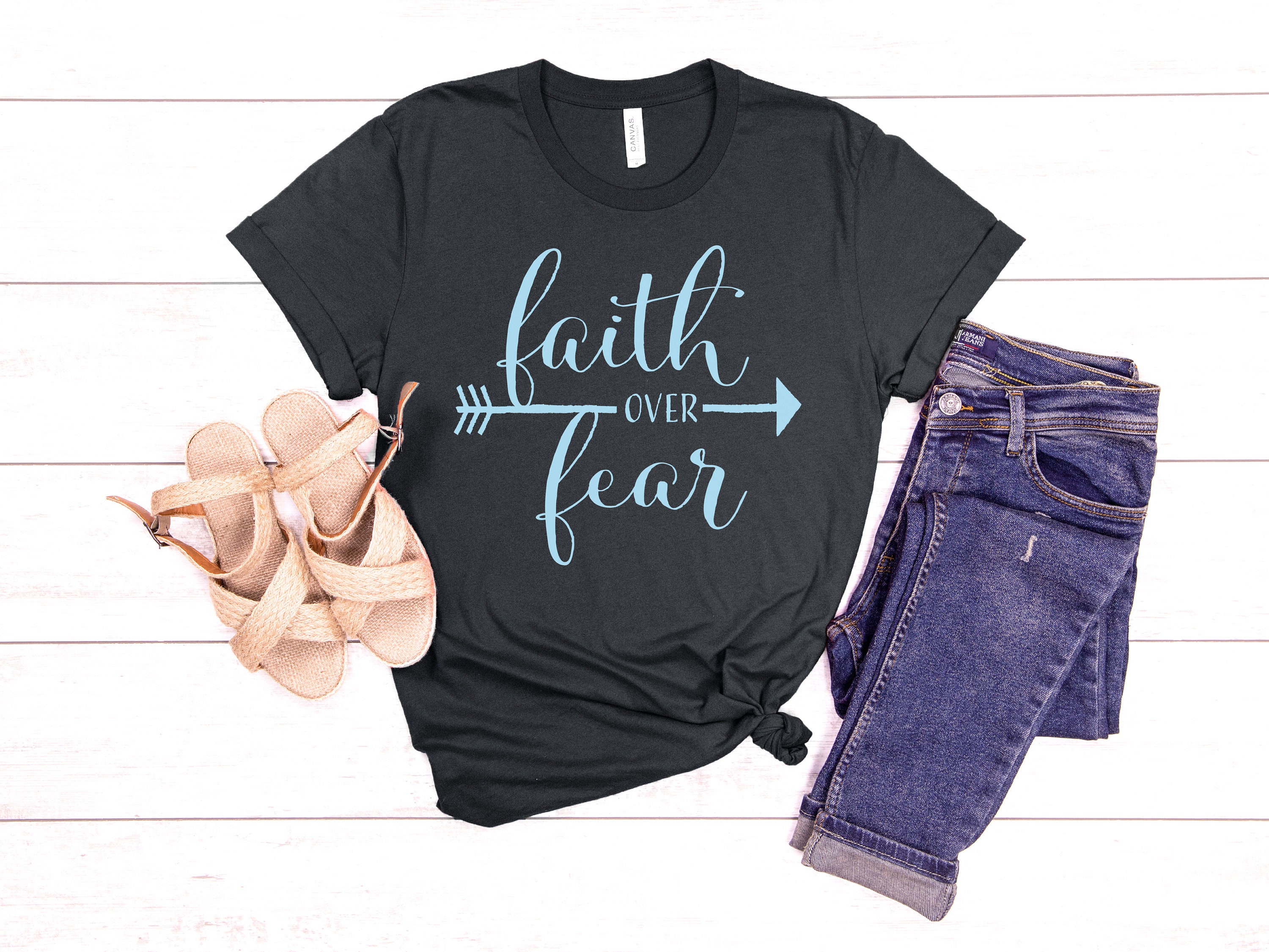 Faith Over Fear T-Shirt Faith T-shirt Christian Shirt Faith | Etsy