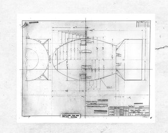 Fat Man Blueprint - Etsy UK
