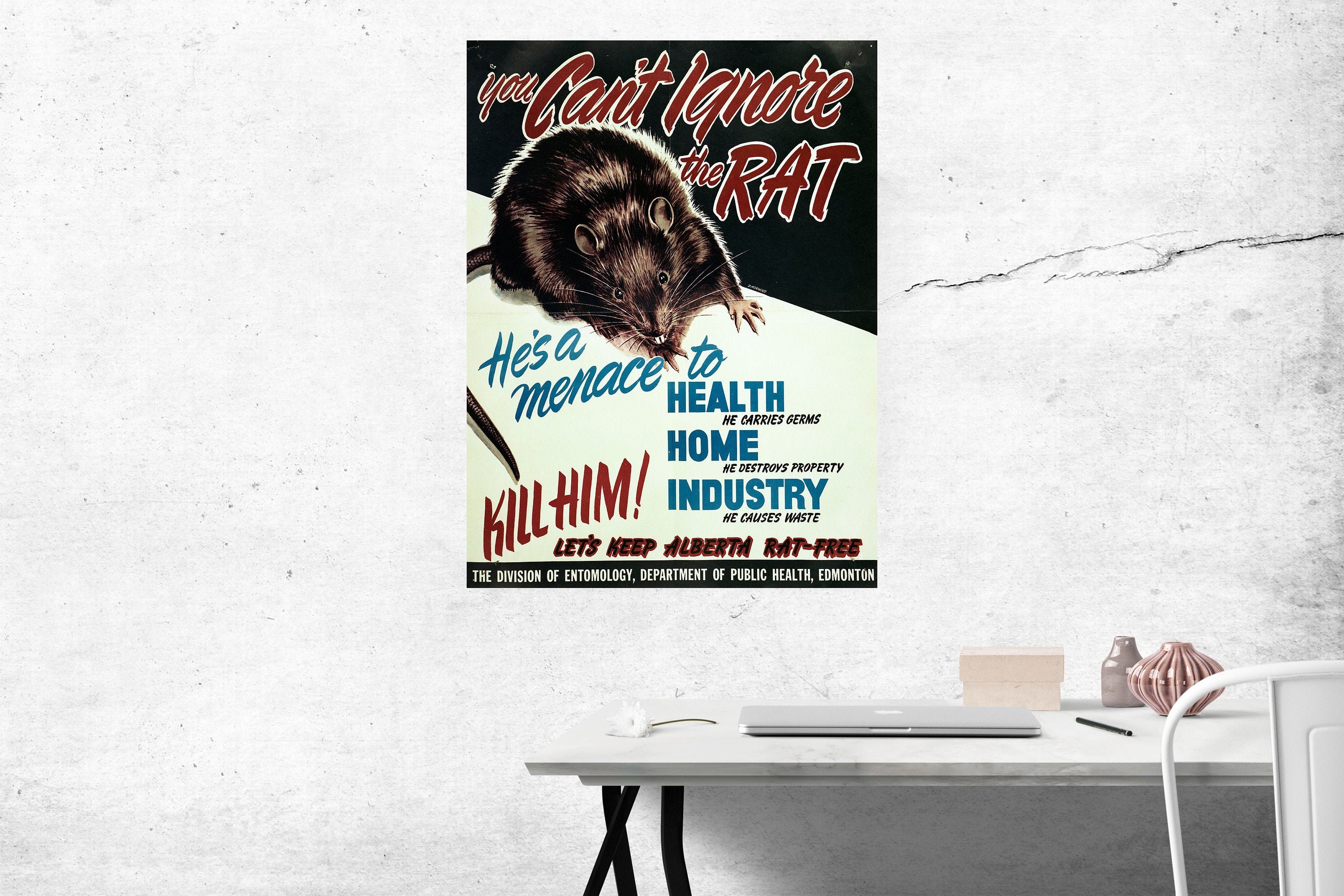Alberta the Rat Free Province Alberta Print Rat Free You - Etsy Canada