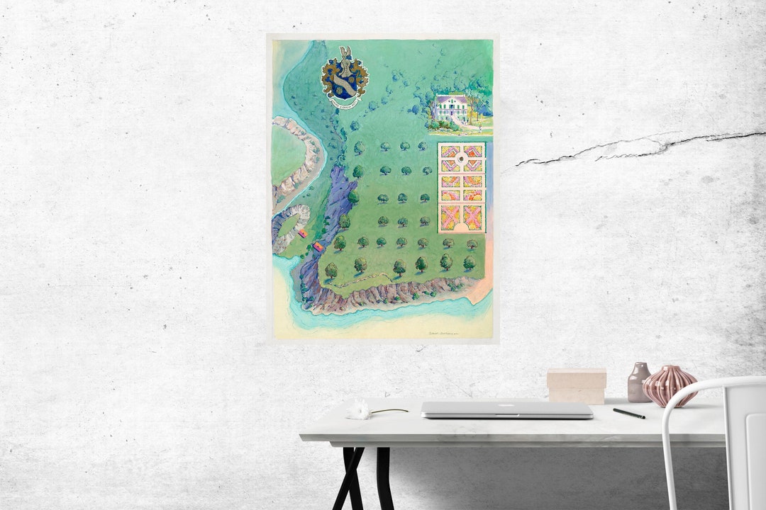 Historical Map of the I. Beekman Estate 1936 Fine Art Print - Etsy Canada