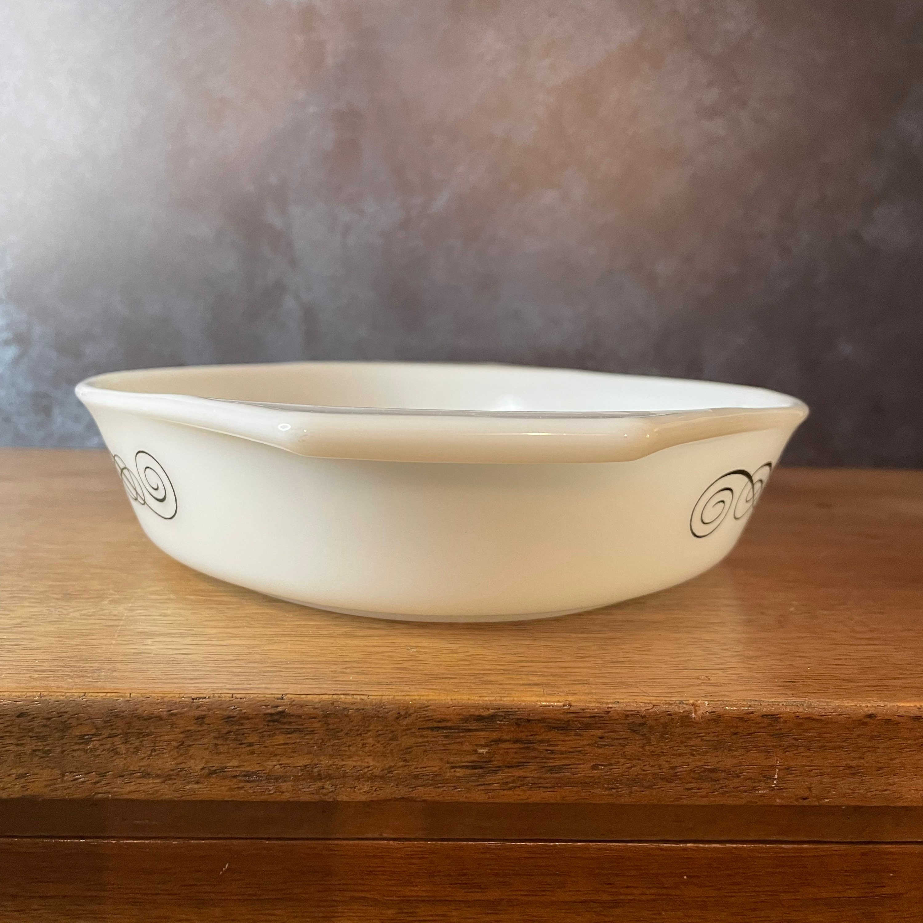 Vintage Pyrex Black Scroll 1960's Promotional Pattern - Etsy