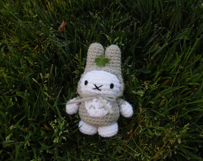 Totoro Bunny Amigurumi Keychain - Etsy