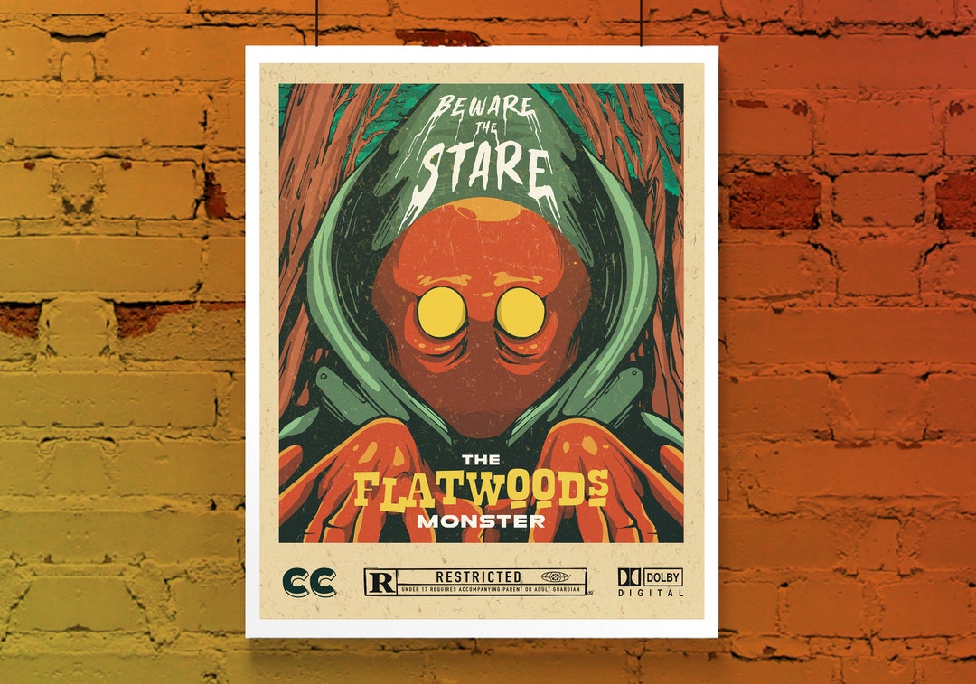 Flatwoods Monster Pop Art Cryptid Print 8" X 10" - Etsy