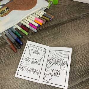 Inspirational Mini Coloring Book | Mini Quote Book | Printable Coloring ...