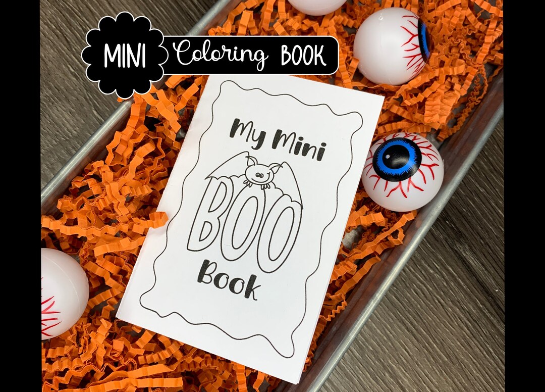 Halloween Mini Coloring Book | Printable Coloring Book - Etsy