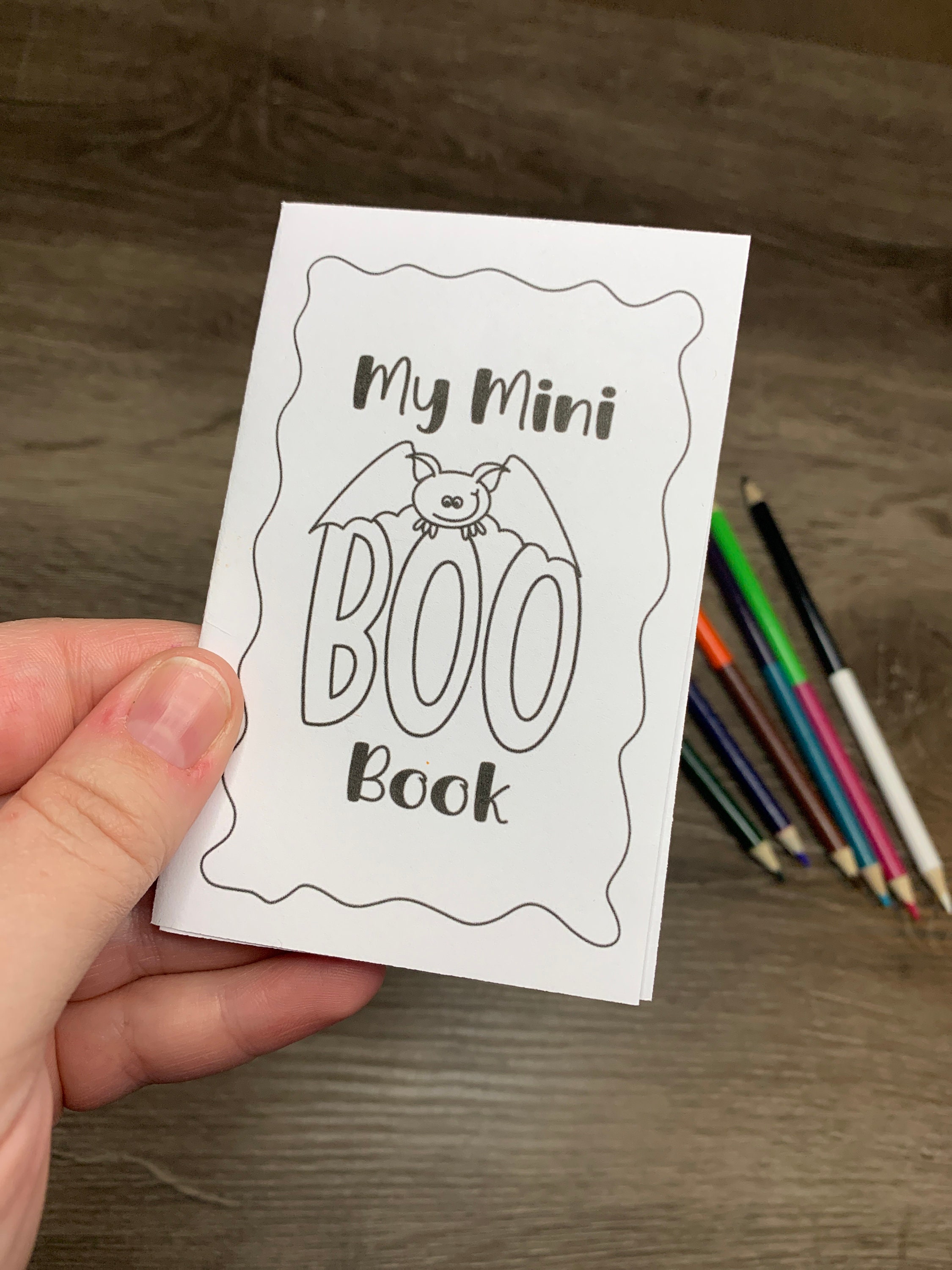 Halloween Mini Coloring Book | Printable Coloring Book - Etsy