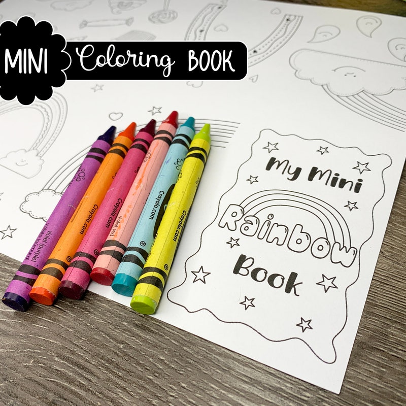 Mini Coloring Book - Etsy