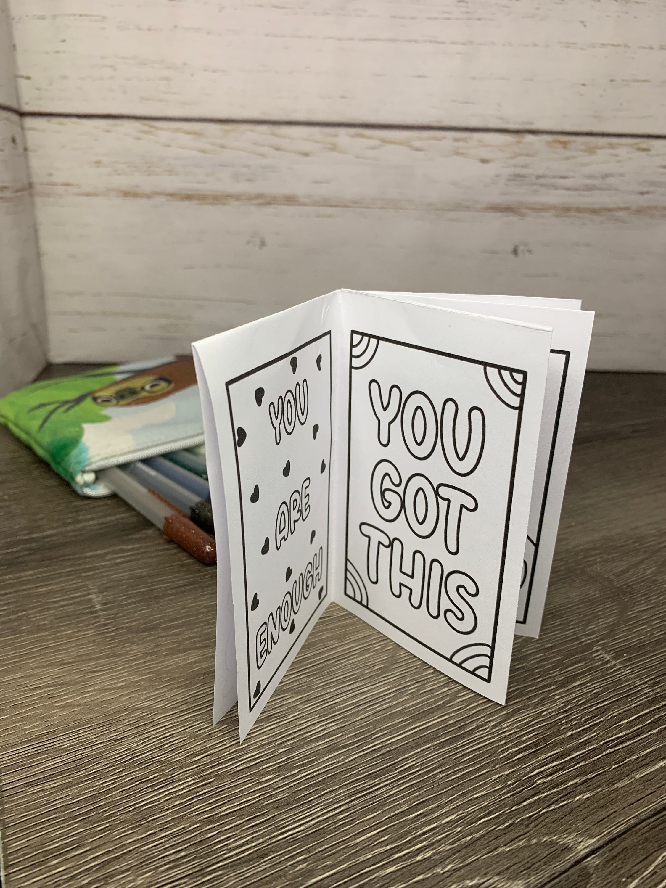 Inspirational Mini Coloring Book | Mini Quote Book | Printable Coloring ...