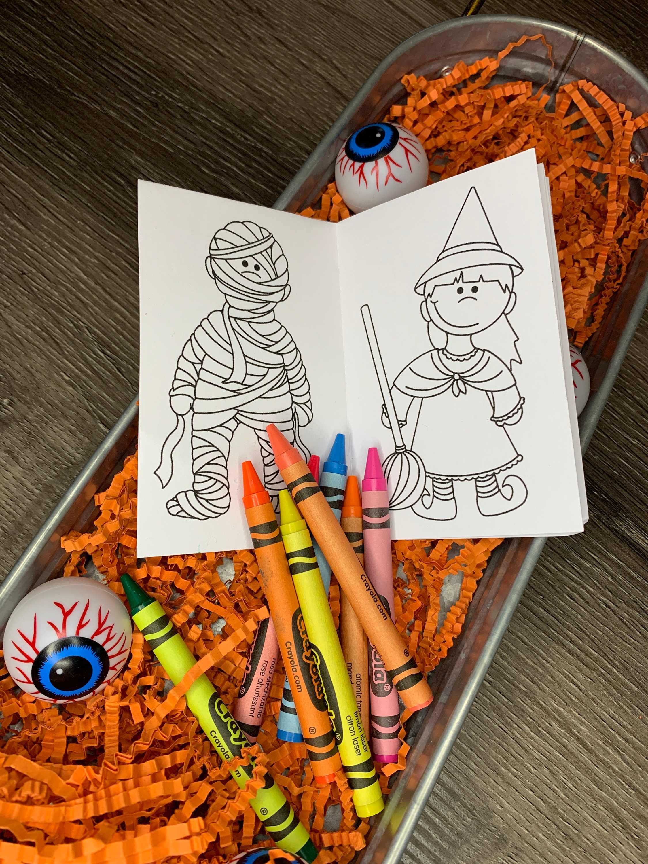Halloween Mini Coloring Book | Printable Coloring Book - Etsy