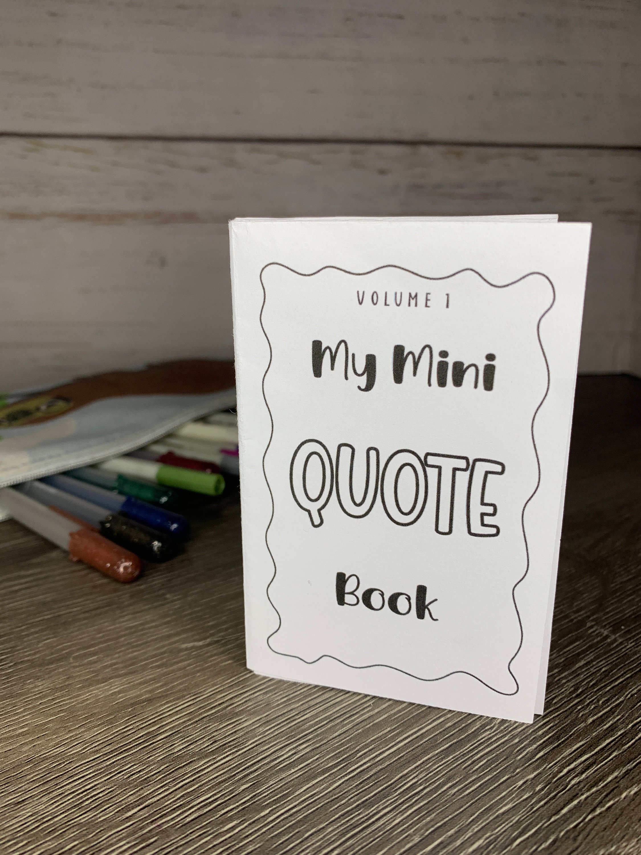Inspirational Mini Coloring Book | Mini Quote Book | Printable Coloring ...