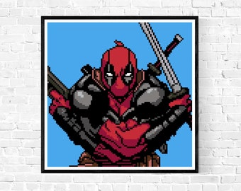 Cross Stitch Deadpool | Etsy
