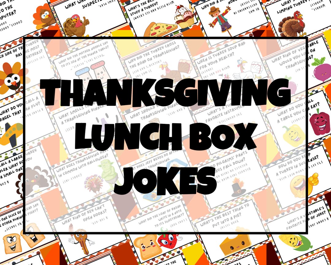 33 Thanksgiving Joke Cards | Lunch Box Notes | Printer Friendly Cards ...