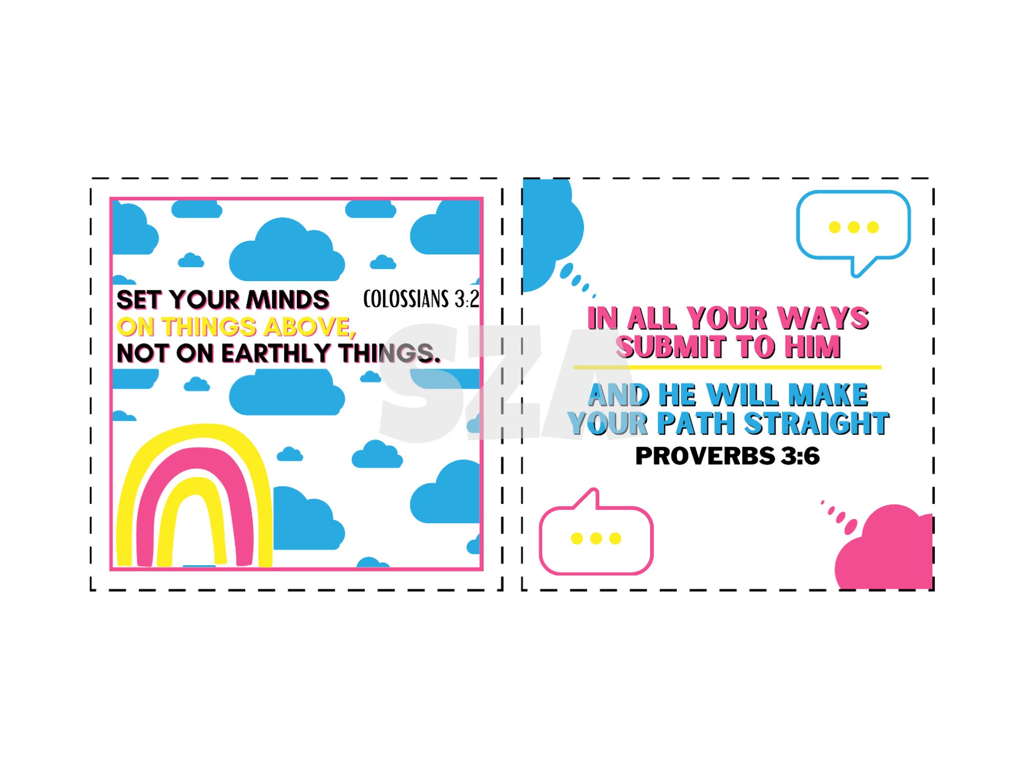 Scripture Memory Cards for Kids, Bible Verses for Kids, Set of 33 ...
