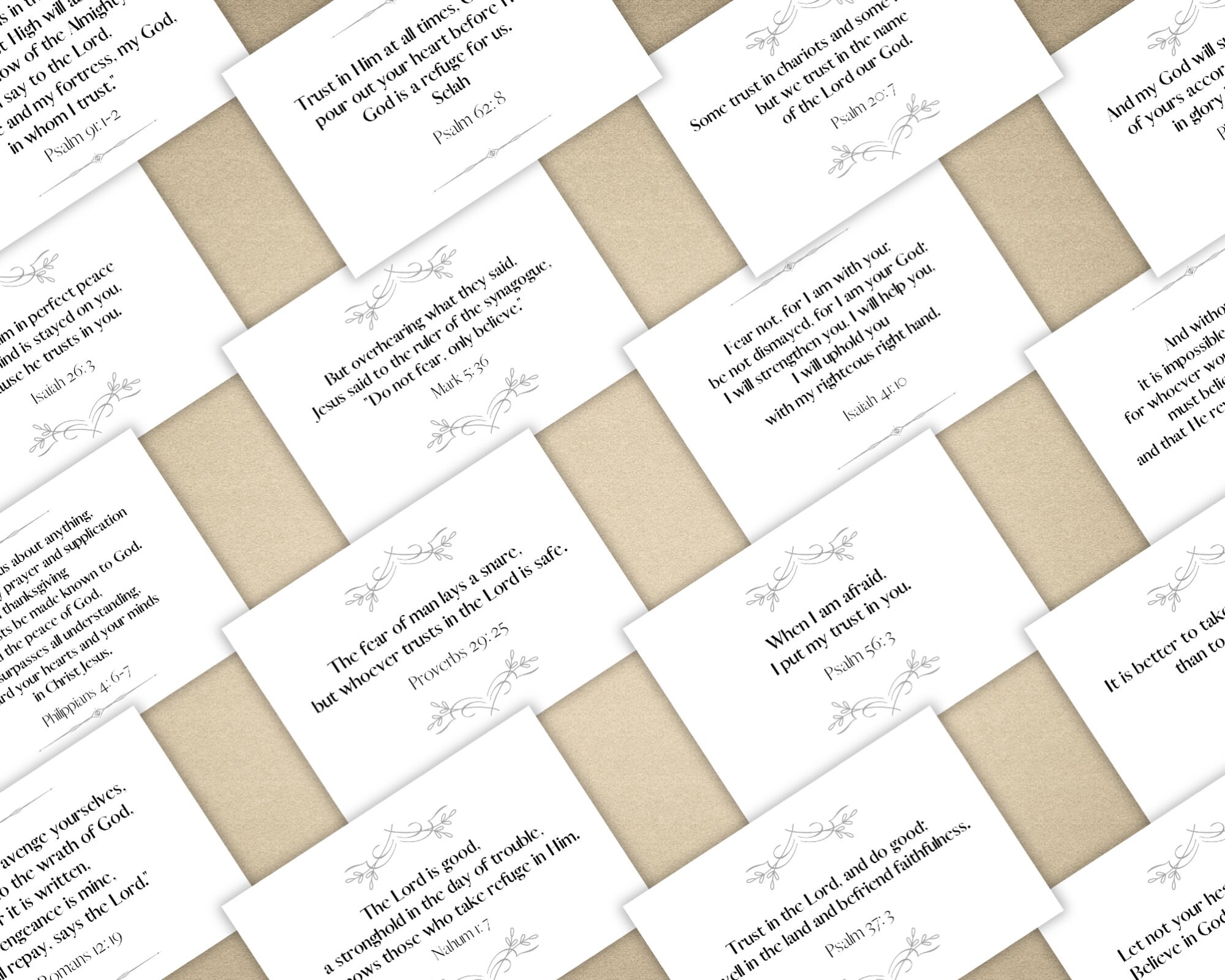 68 Scripture and Affirmation Cards Bundle - Trust in the Lord ...