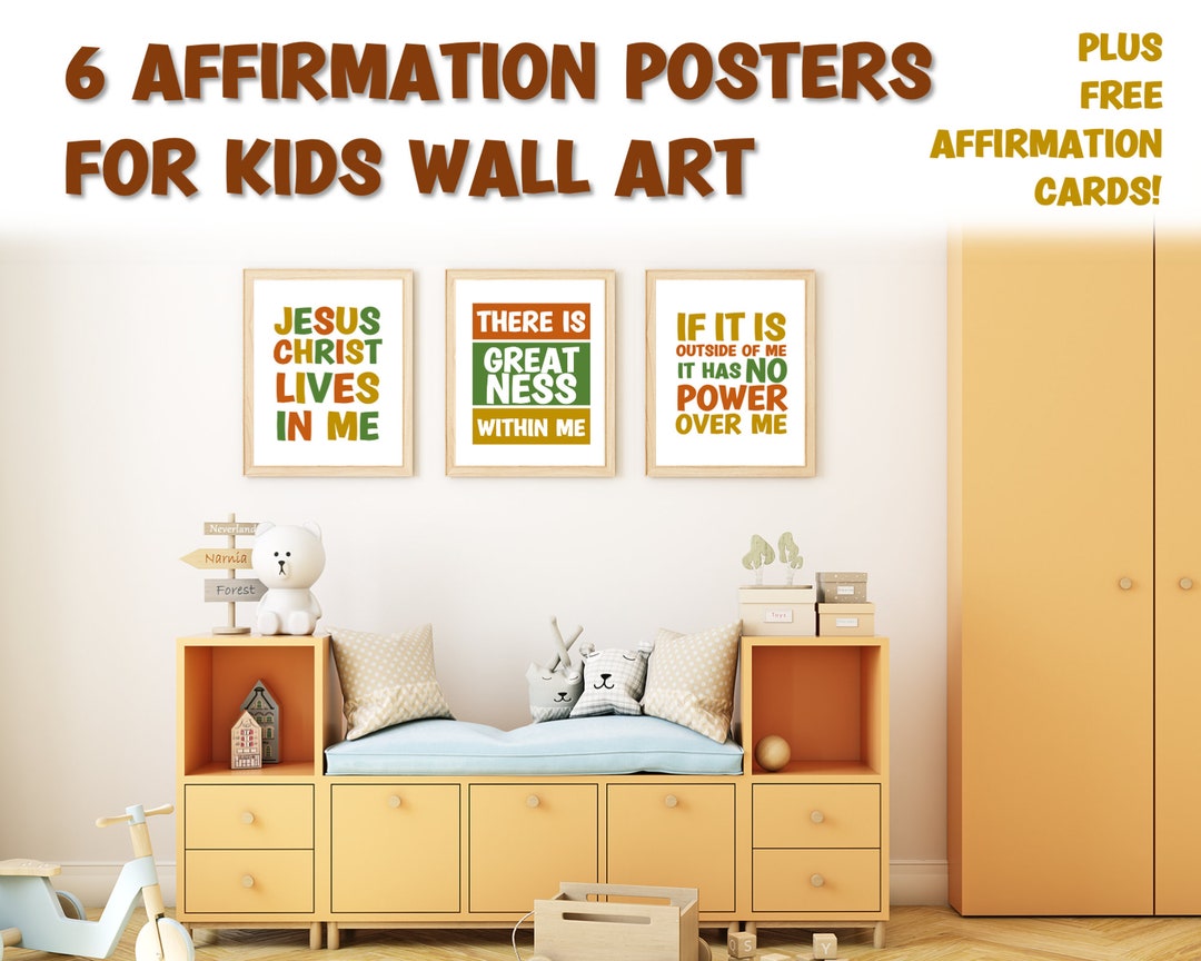 Positive Wall Art for Kids | Affirmation Posters for Kids | Spiritual ...