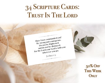 34 Biblical Affirmation Cards | Bible Verse Memory Cards | Scripture ...