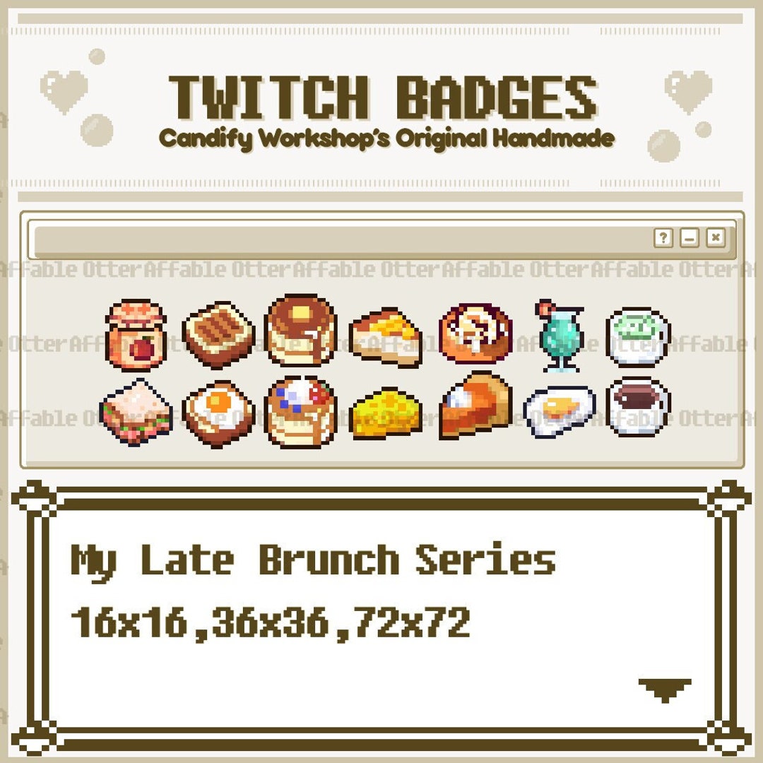 Limited Sale 30pcs - Pixel Art 3 Sizes Subscription Badges for Twitch ...
